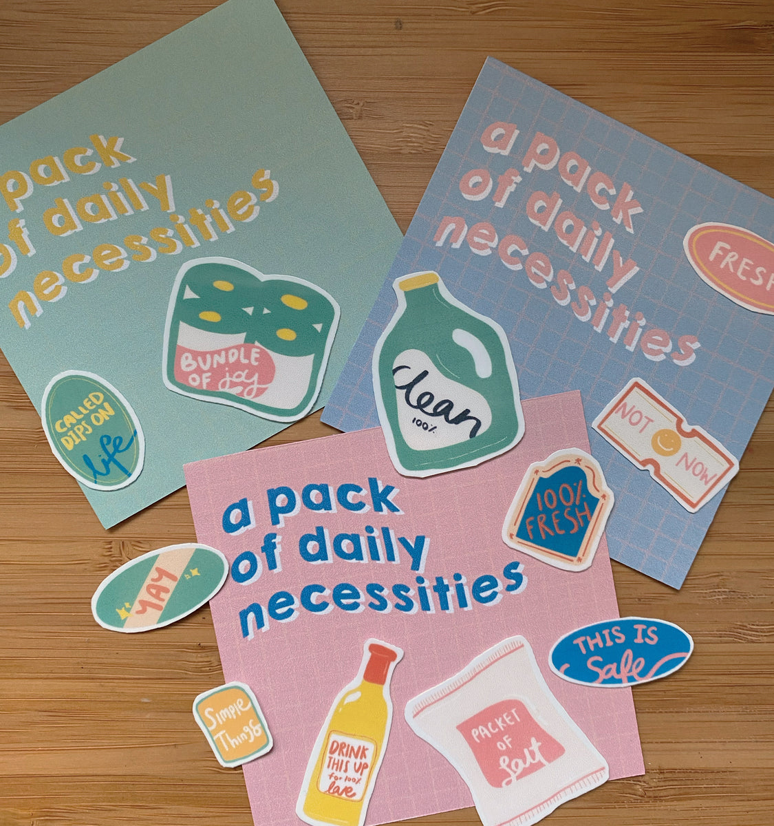 Daily Necessities Sticker Pack – Justsomesimplethings